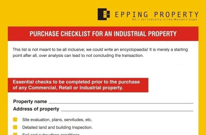 Step-by-step Industrial and Commercial Property Purchase Checklist